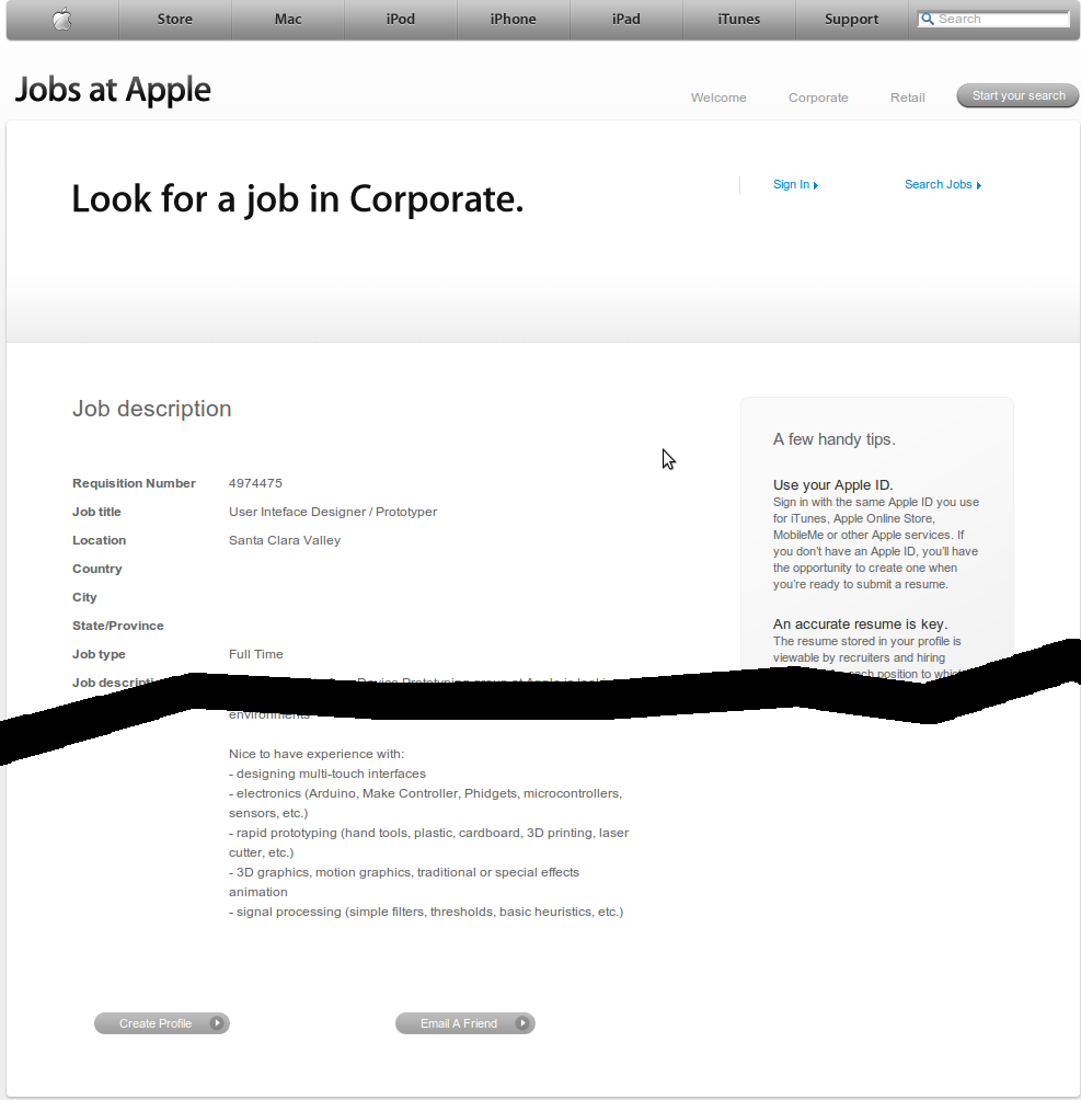 Job Opportunity at Apple | Arduino Blog