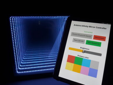 This Arduino infinity mirror lights up to music | Arduino Blog