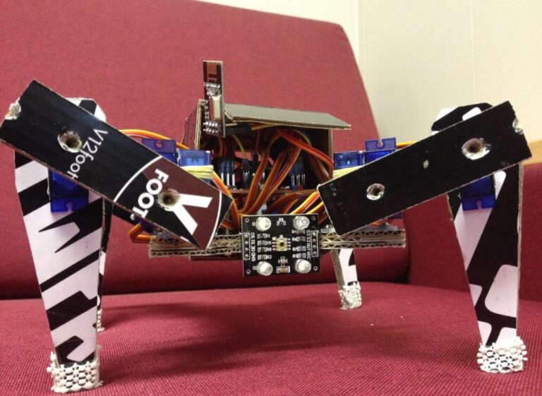 Quadruped robot made entirely out of cardboard | Arduino Blog