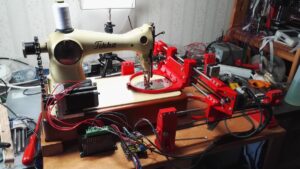 Upgrade a sewing machine into an automatic embroidery rig | Arduino Blog