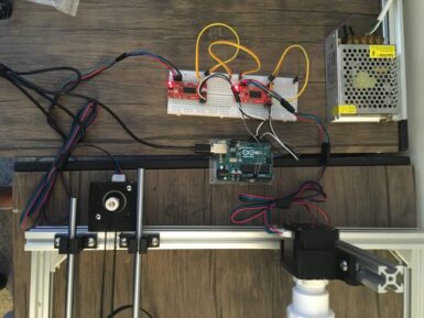 A carbon fiber bike filament winder controlled by Arduino | Arduino Blog