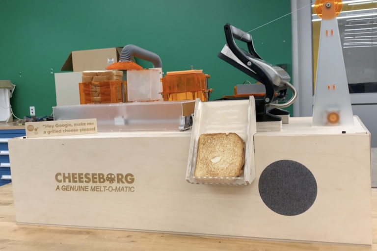 Cheeseborg is a voice-controlled robot that makes grilled cheese ...