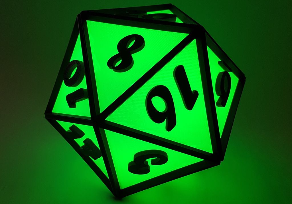 Have some geometric fun with a 3D-printed, light-up icosahedron ...