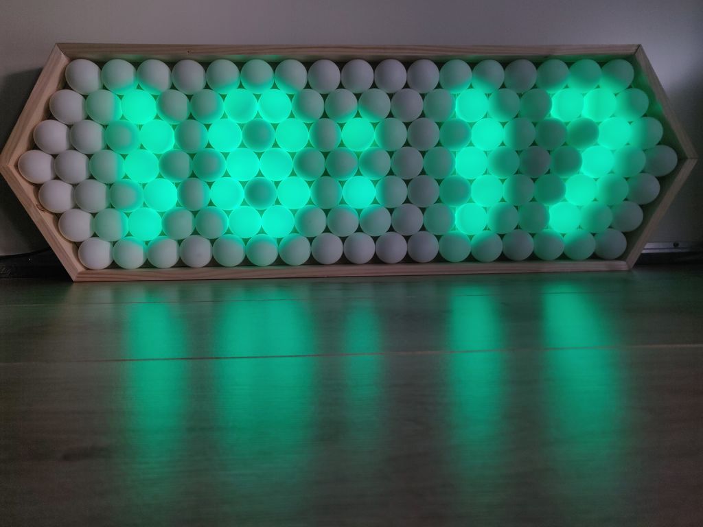 A brilliant clock made out of 128 LED-lit ping pong balls | Arduino Blog
