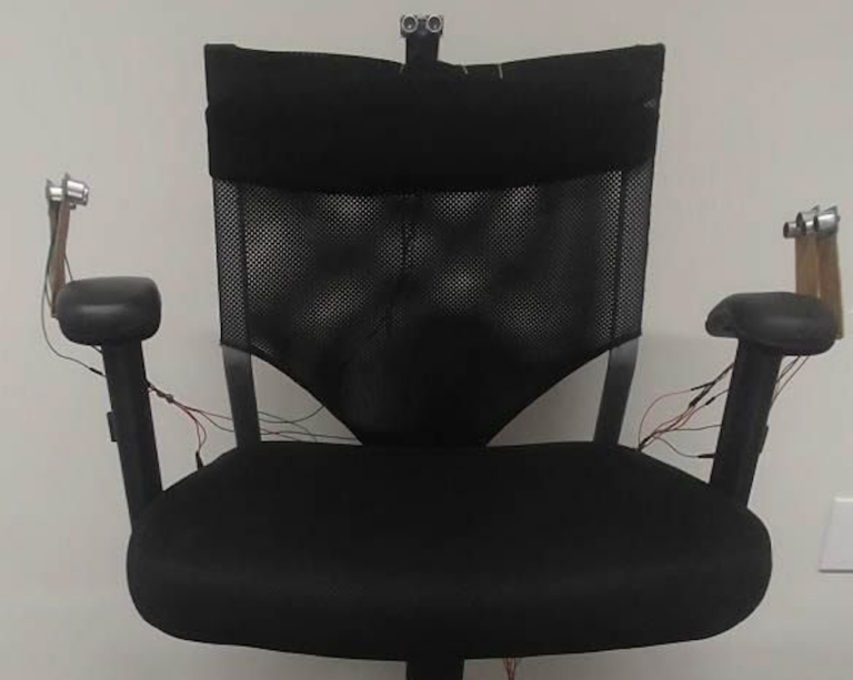 Augmented office chair provides hands-free drone control | Arduino Blog
