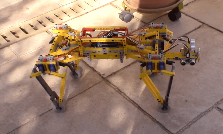 These LEGO linkage walkers wander under Arduino control | Arduino Blog
