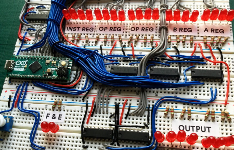 Cambridge-1 is a 4-bit homebrew 7400-based CPU | Arduino Blog
