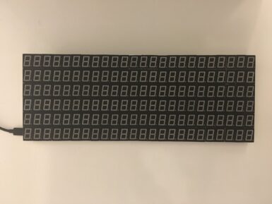 144 7-segment displays make up this delightful digital clock | Arduino Blog