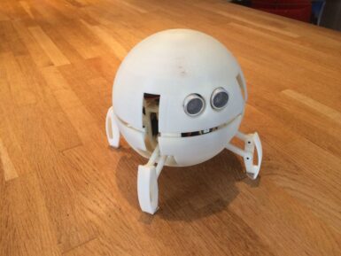 This robot looks like a ball and transforms itself into a quadruped to ...