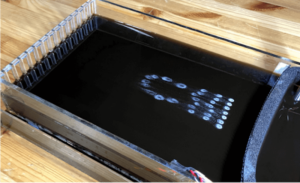 This ephemeral display shows messages using floating bubbles | Arduino Blog