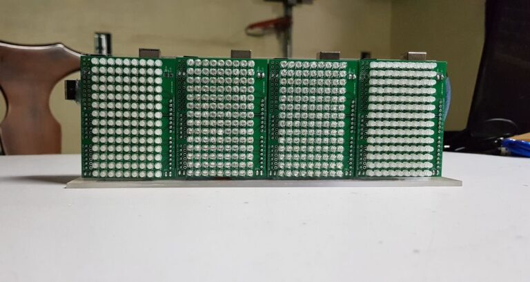 This Crazy Spectrum Analyzer Visualizes Tunes With Four Arduinos And