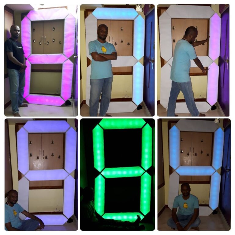 A 7-foot-tall 7-segment display | Arduino Blog