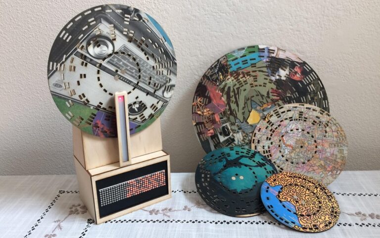 Optical drive plays large wooden discs | Arduino Blog