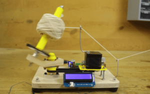 Homemade machine puts a new spin on winding yarn | Arduino Blog