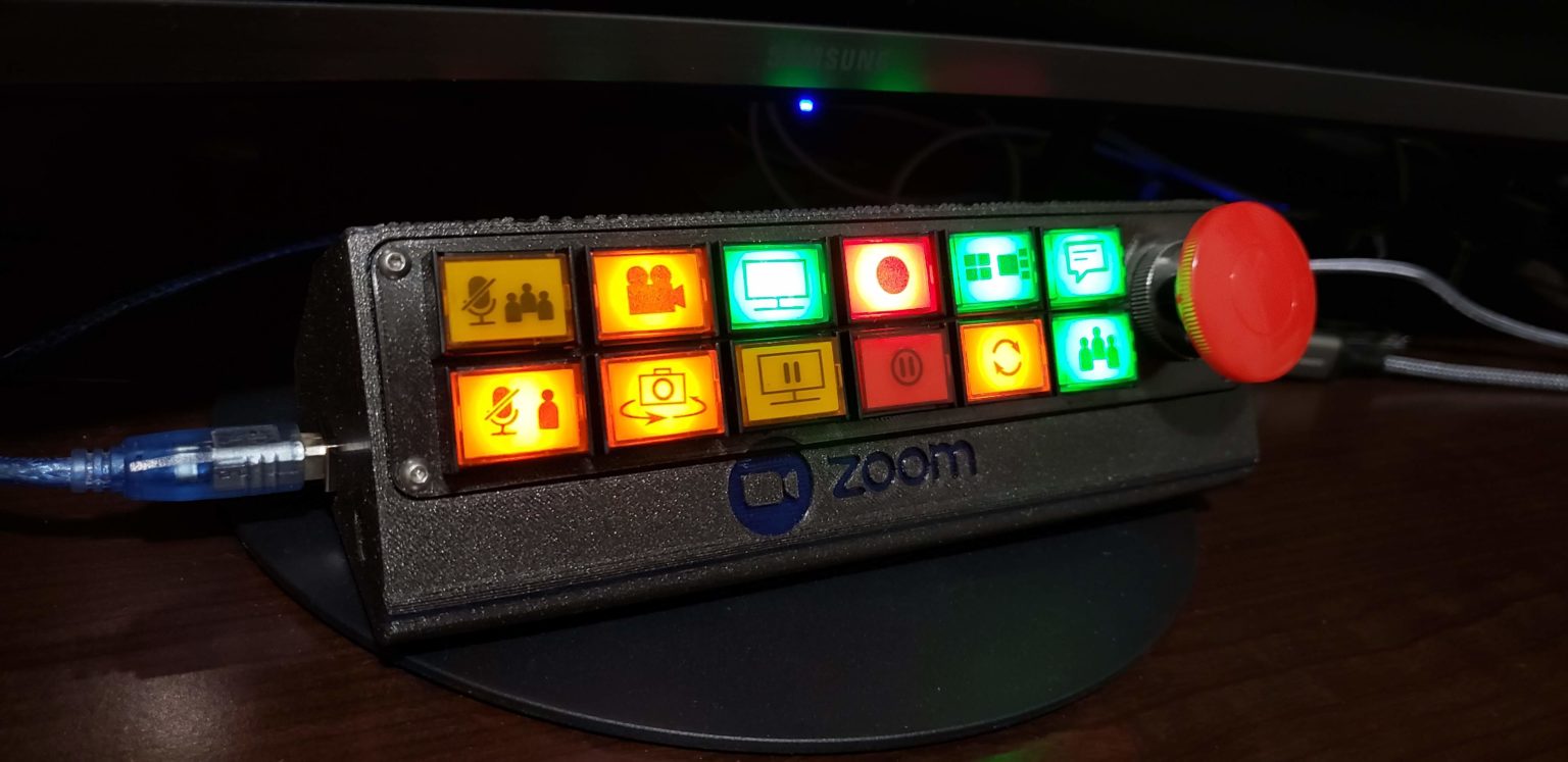 A pushbutton control panel for your Zoom calls | Arduino Blog