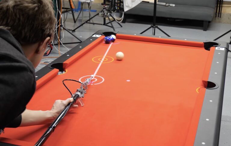 This robotic cue can turn anyone into a pool shark | Arduino Blog
