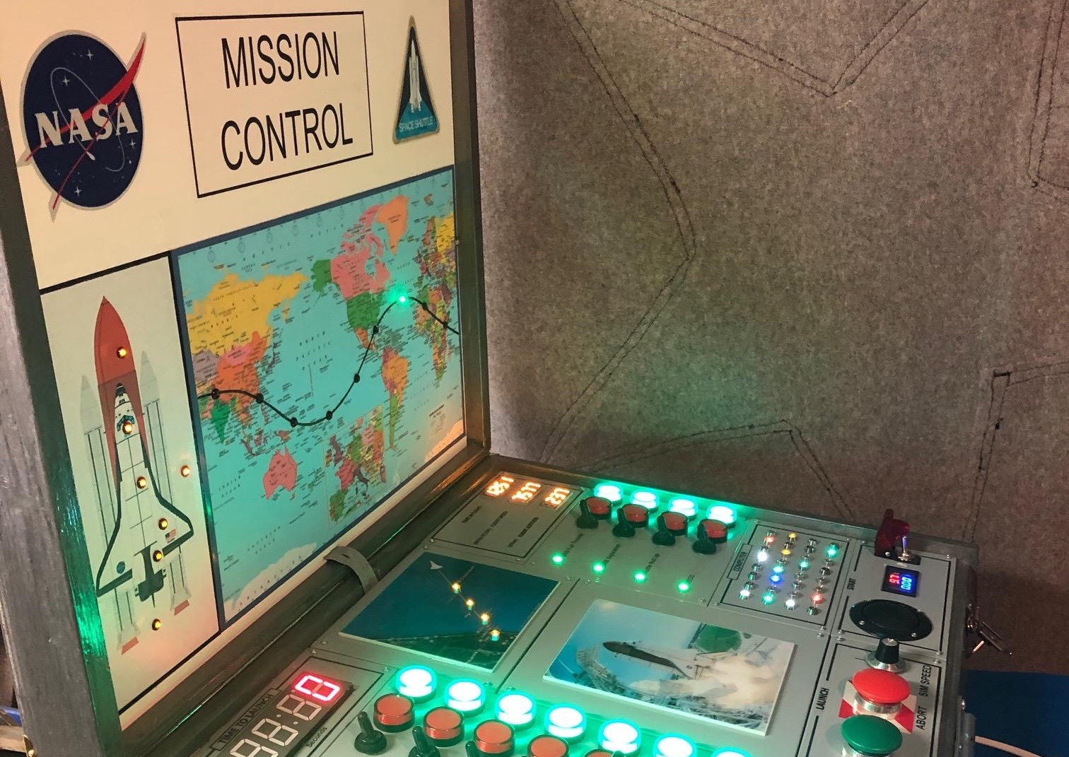 This DIY shuttle mission control box looks like a blast! | Arduino Blog