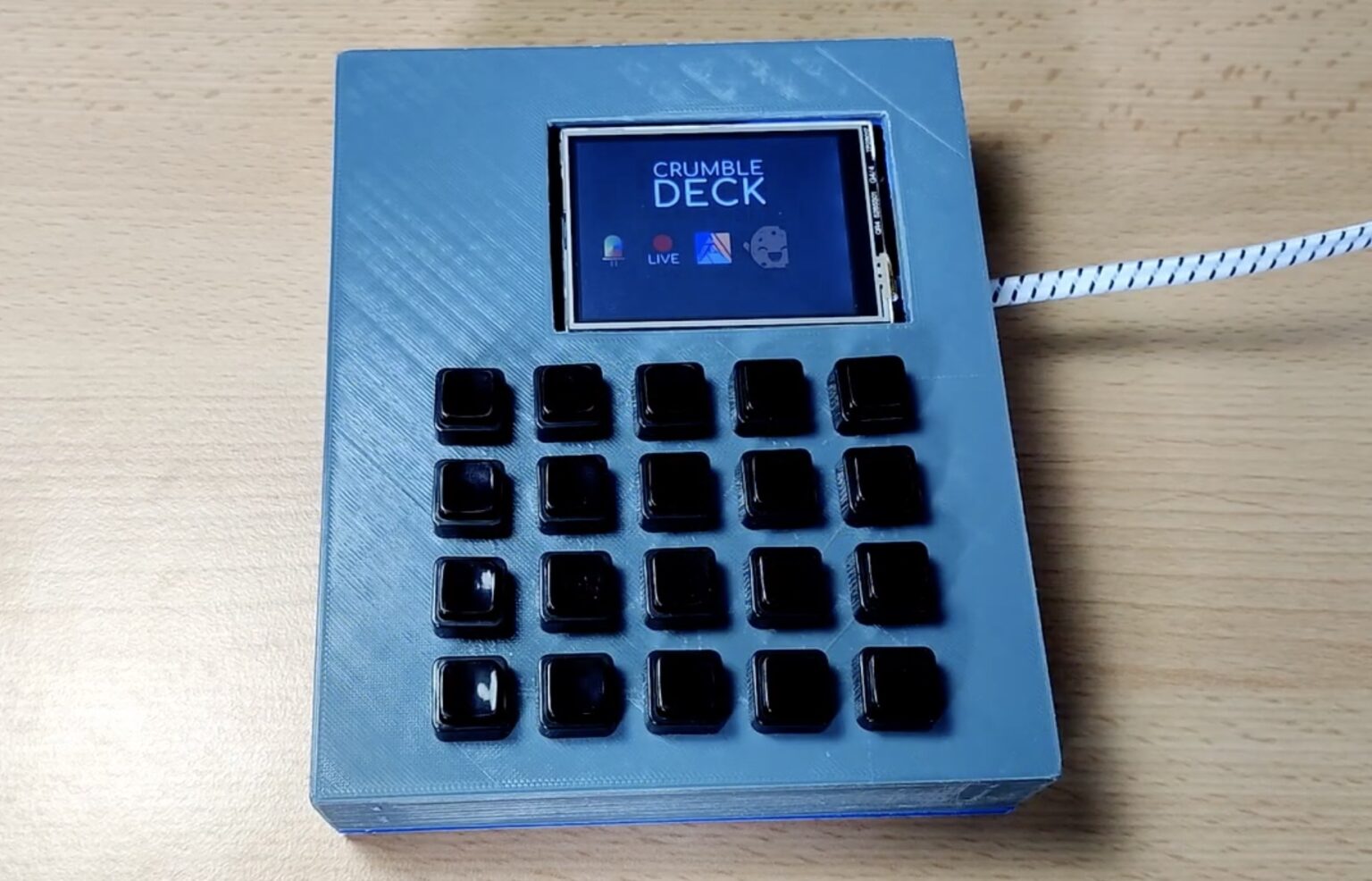 The Crumble Deck is a Stream Deck alternative based on an Arduino Due ...