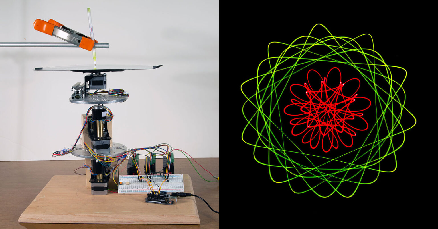 This light painting machine puts a new spin on the old geometric chuck ...