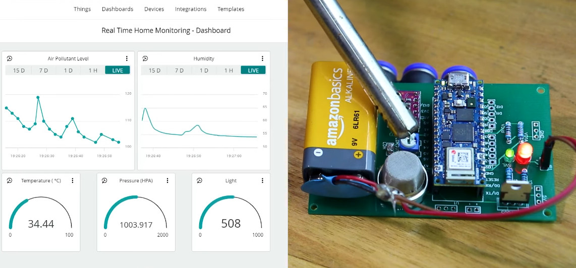 Self Contained Arduino Cloud Connected Home Monitoring Module Arduino Blog