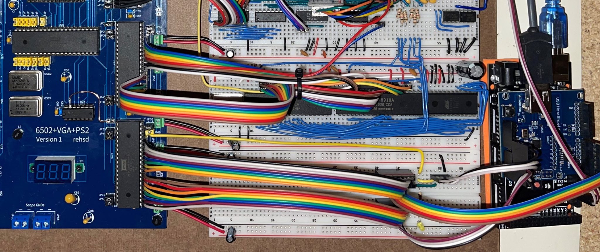 Arduino enables USB mouse support on custom 6502 homebrew computer ...