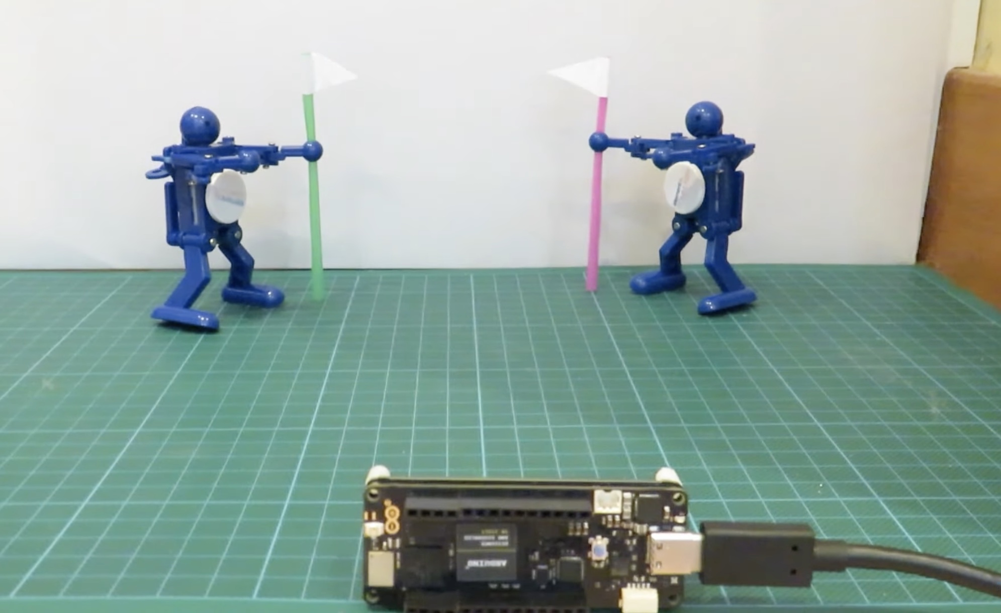 This wizard-themed book nook diorama features a face detection system ...