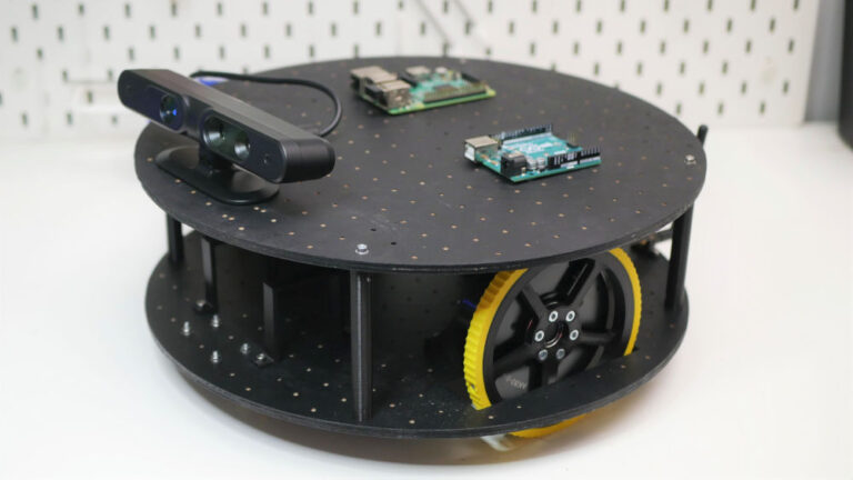 Nikodem Bartnik created a powerful robotic chassis using T-Motor AK series actuators and Arduino ...