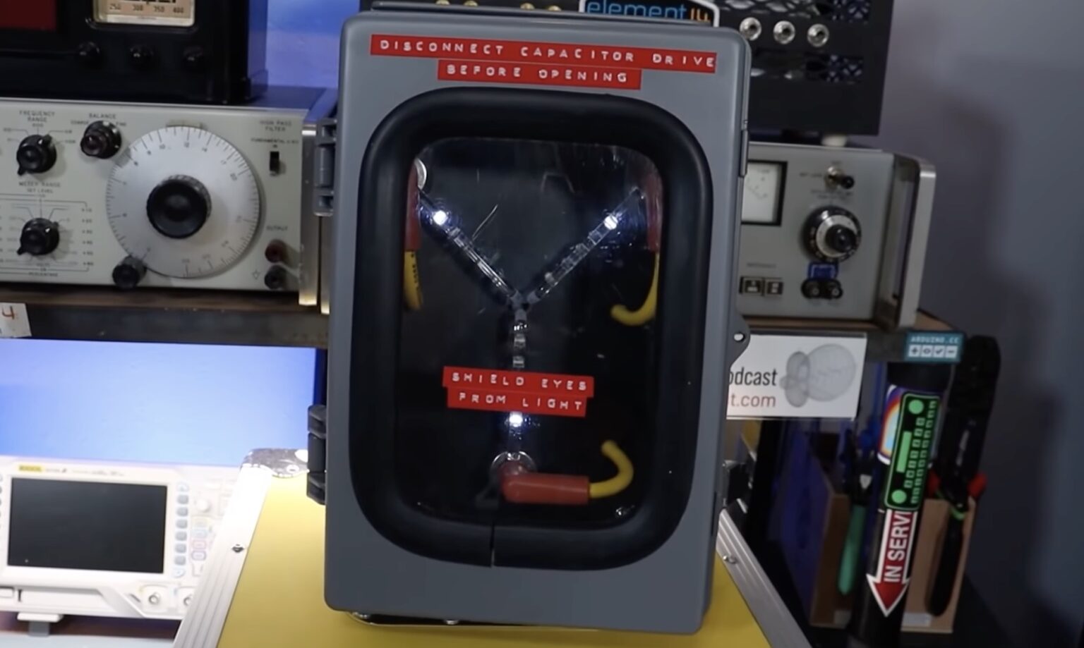 Great Scott! Learn how to drive flux capacitor-style LEDs | Arduino Blog