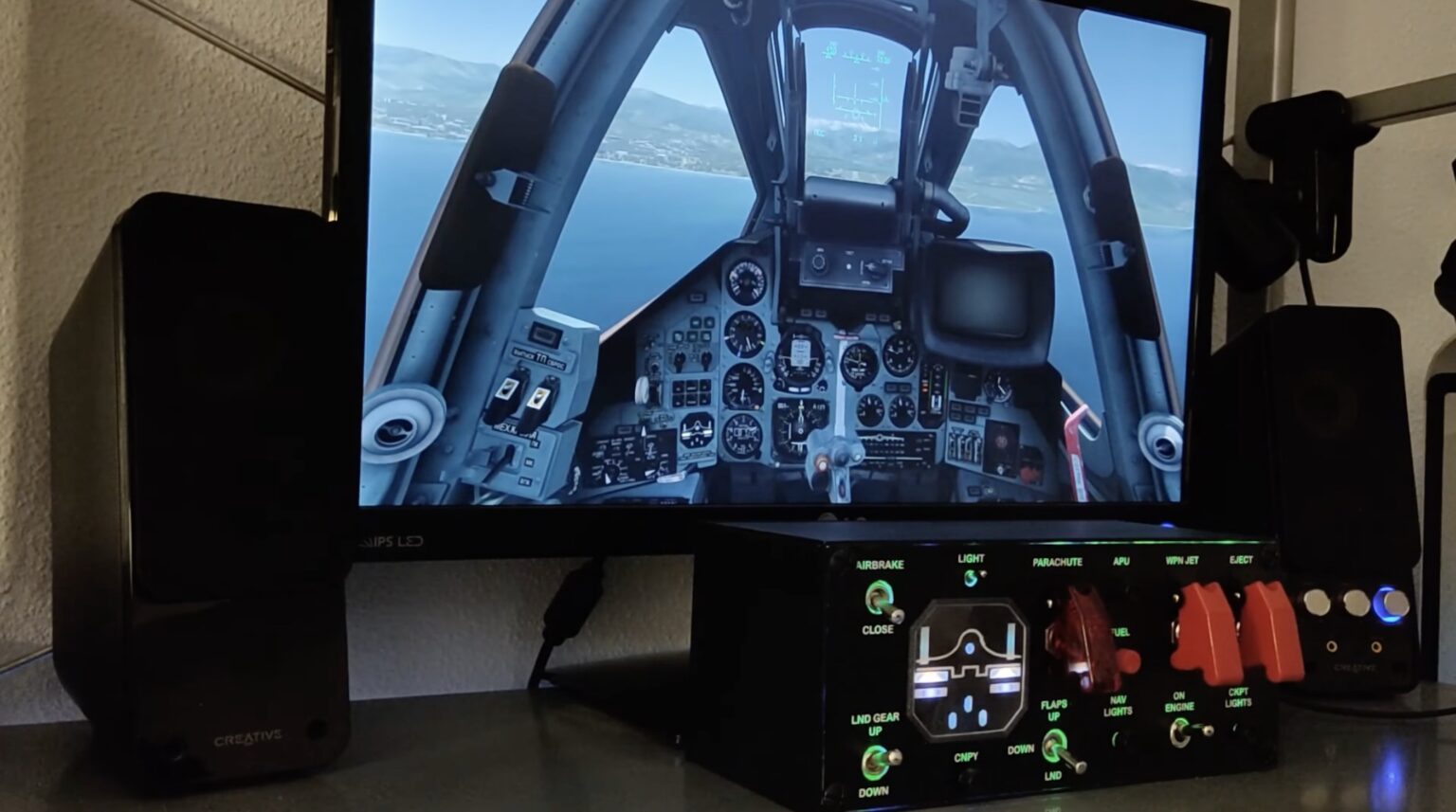 This realistic control panel takes the flight simulator experience to ...