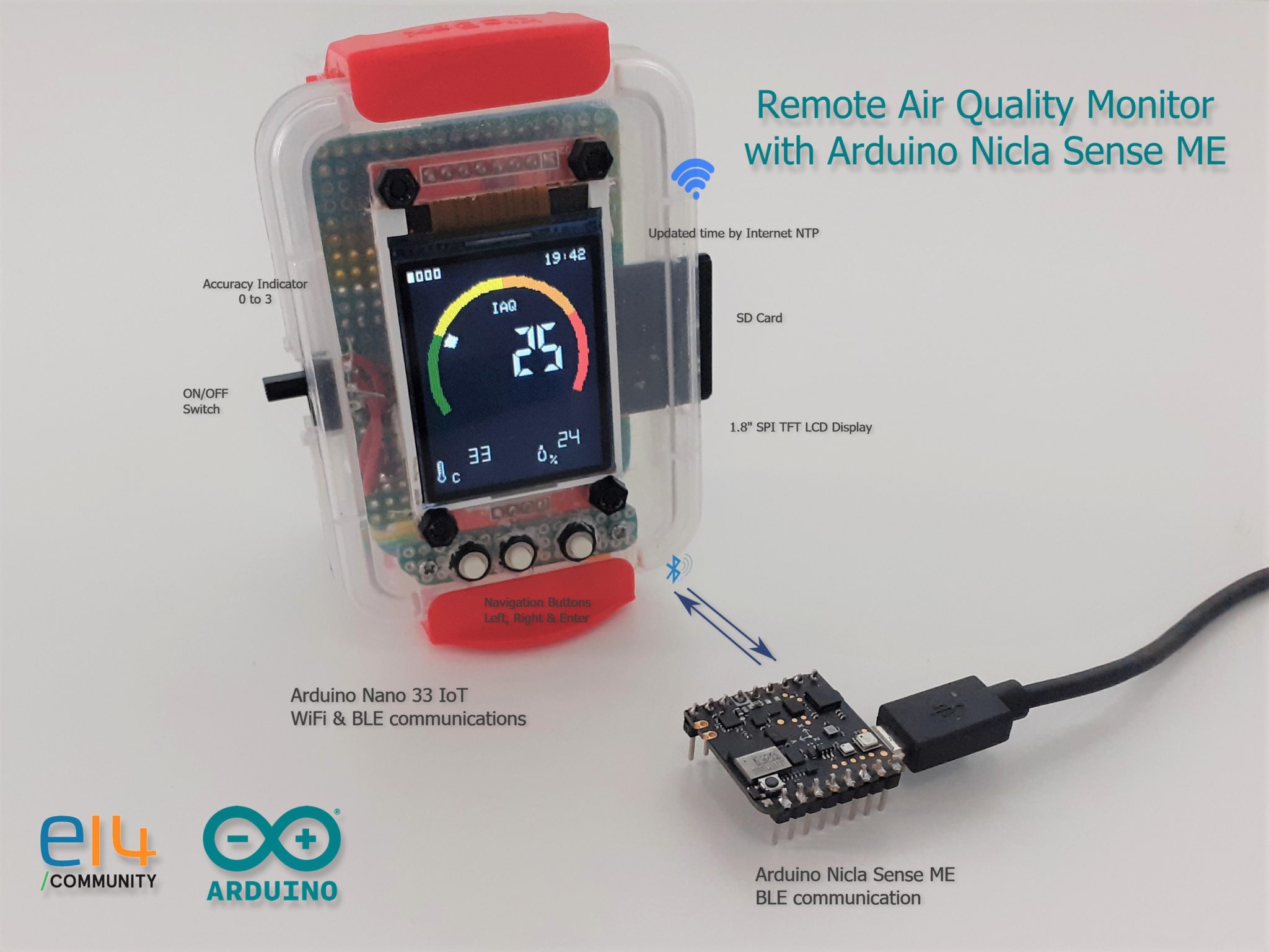 Remote indoor air quality monitoring with the Arduino Nicla Sense ME ...