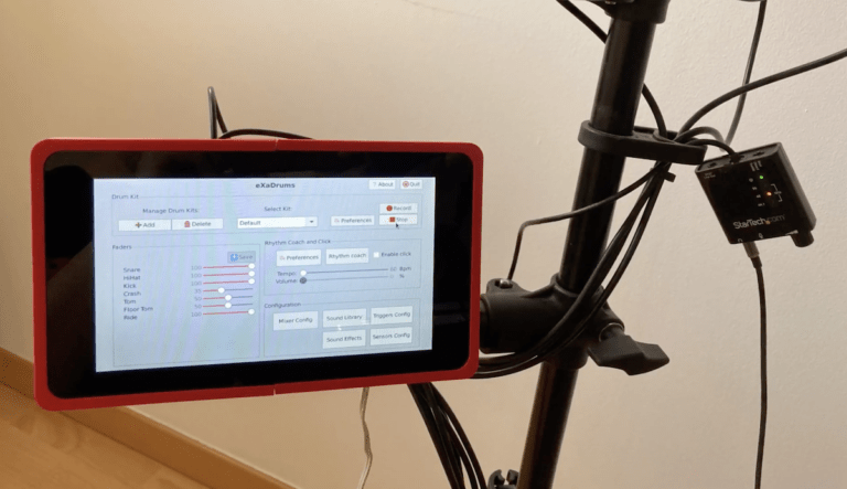 eXaDrums is an open source, low-latency electronic drum system ...