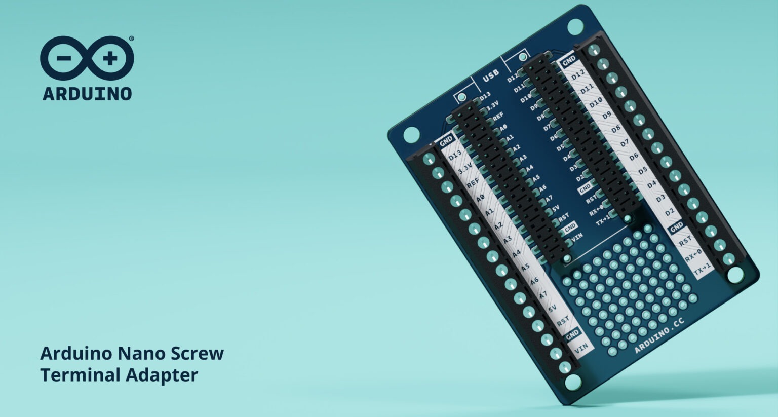 Get connected to your Nano with the Screw Terminal Adapter