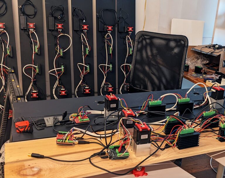 Flux is a kinetic art installation brought to life with Arduino ...