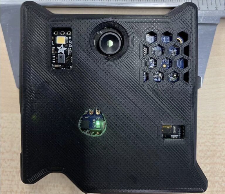 The Smart-Badge recognizes kitchen activities with its suite of sensors ...