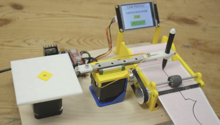 Nifty cam-following plotter can draw many shapes | Arduino Blog