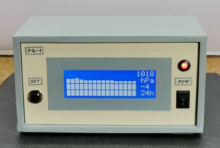 Digital barometer channels vintage aesthetics | Arduino Blog