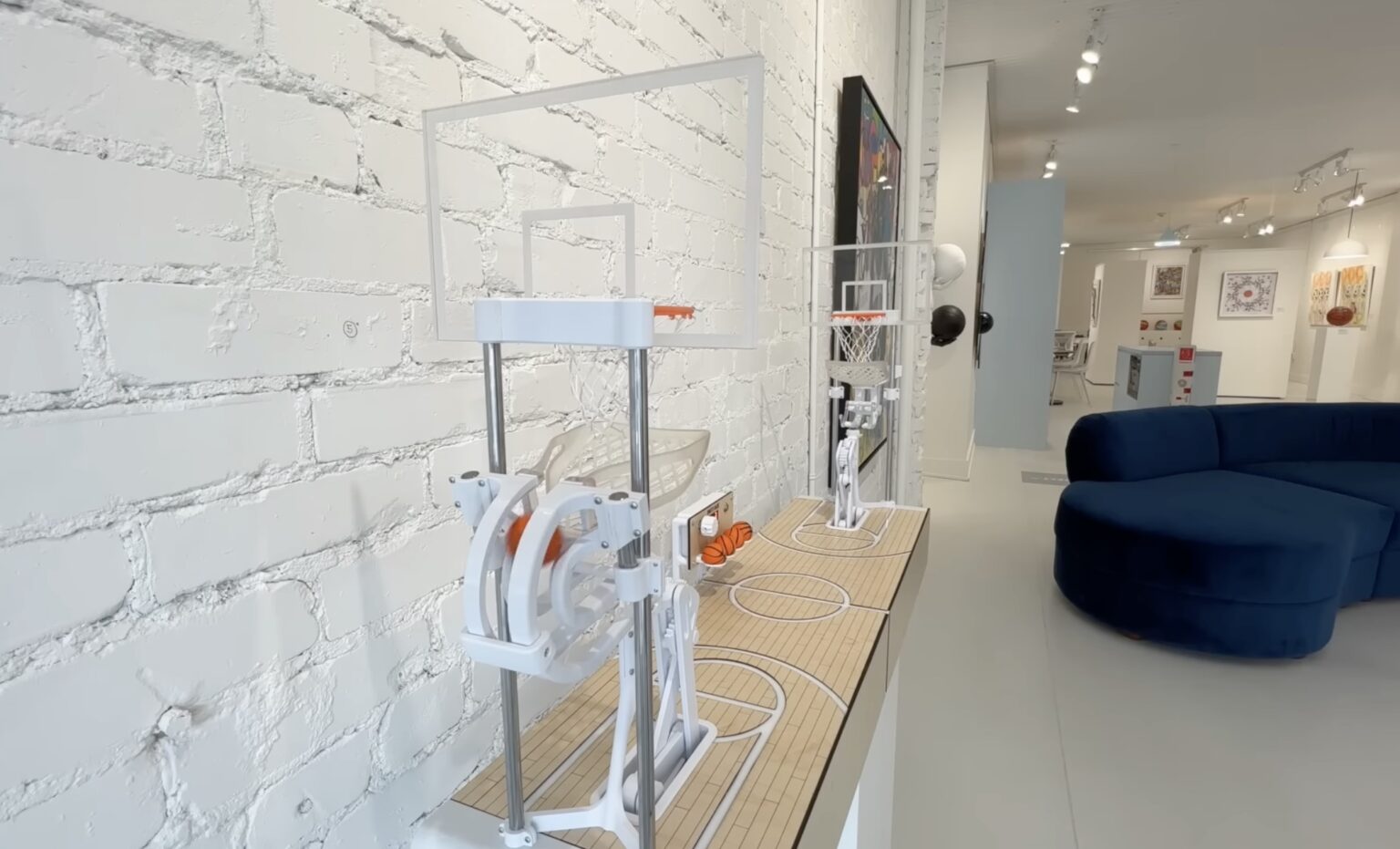 This basketball sculpture sinks shots for socialites | Arduino Blog