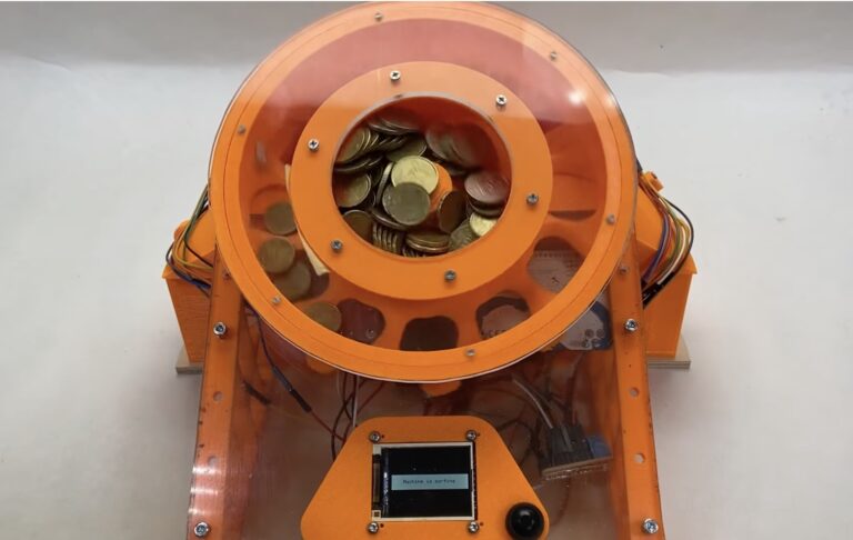 Sort up to 280 coins per minute with this 3D-printed machine | Arduino Blog