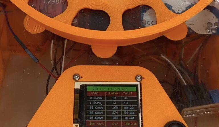 Sort up to 280 coins per minute with this 3D-printed machine | Arduino Blog