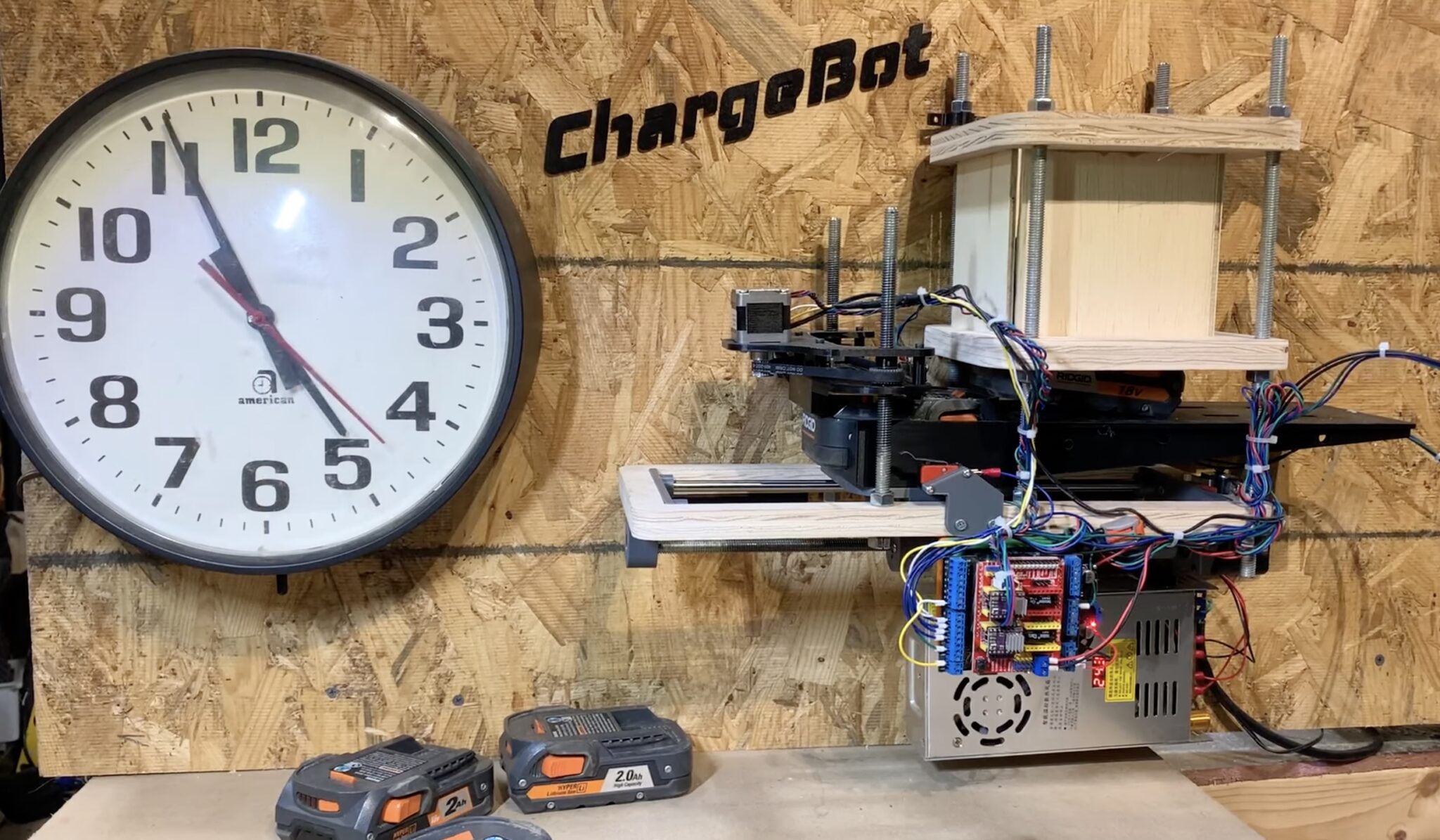 This robot ensures power tool batteries are always topped off | Arduino ...