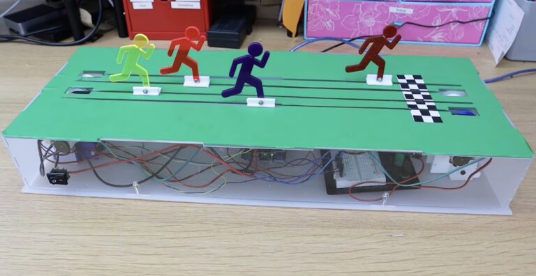 Build your own human horse race arcade game using Arduino and Strava ...