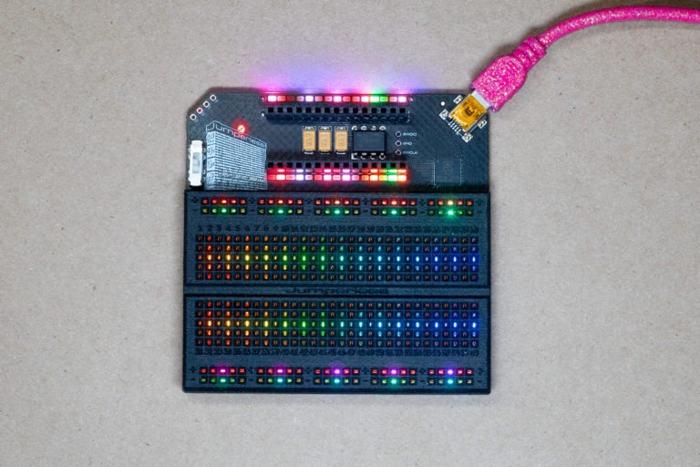 Jumperless breadboard makes prototyping a breeze | Arduino Blog
