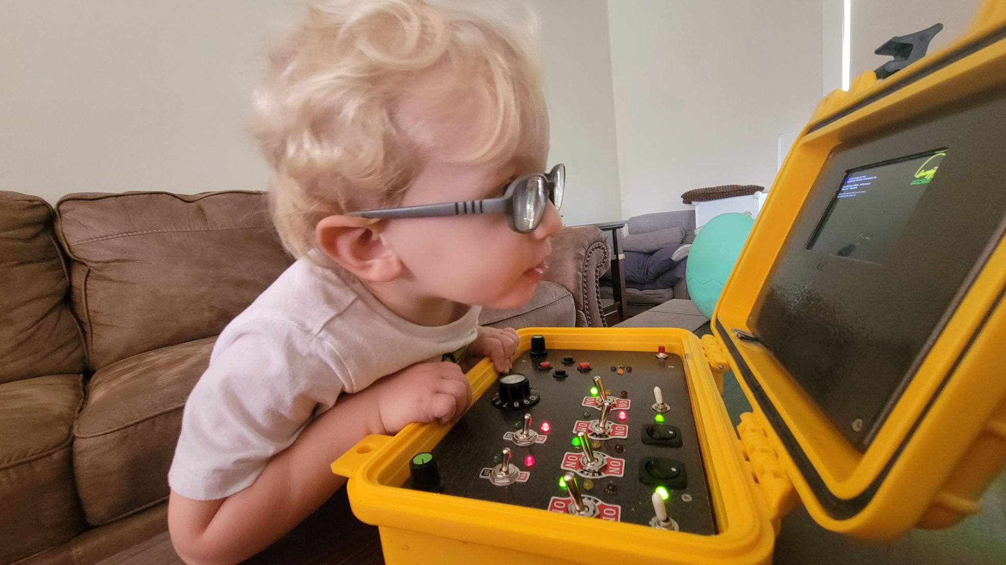 Toddler receives a custom cyberdeck | Arduino Blog