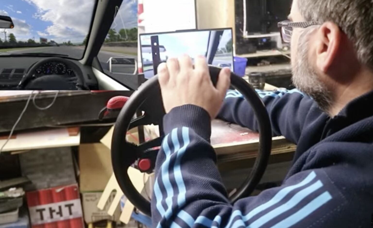 DIY force feedback steering wheel receives motor from an old power ...