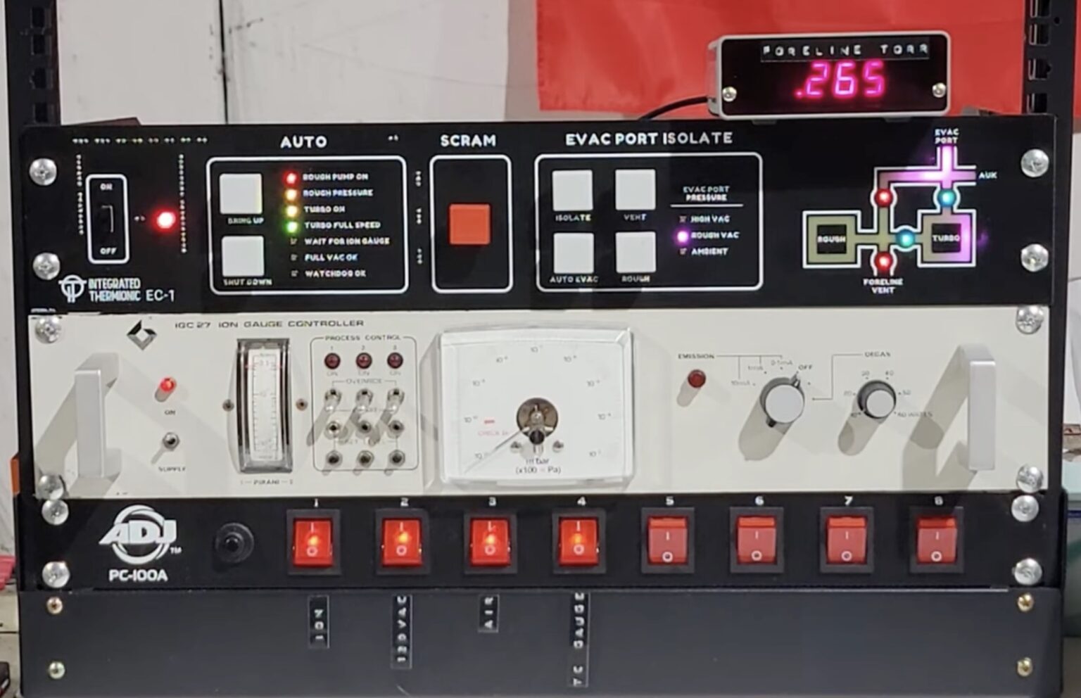 Custom vacuum controller facilitates the construction of vacuum tubes ...