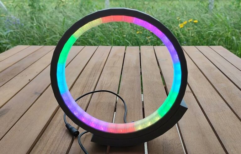 A beautiful minimalist rainbow LED lamp | Arduino Blog