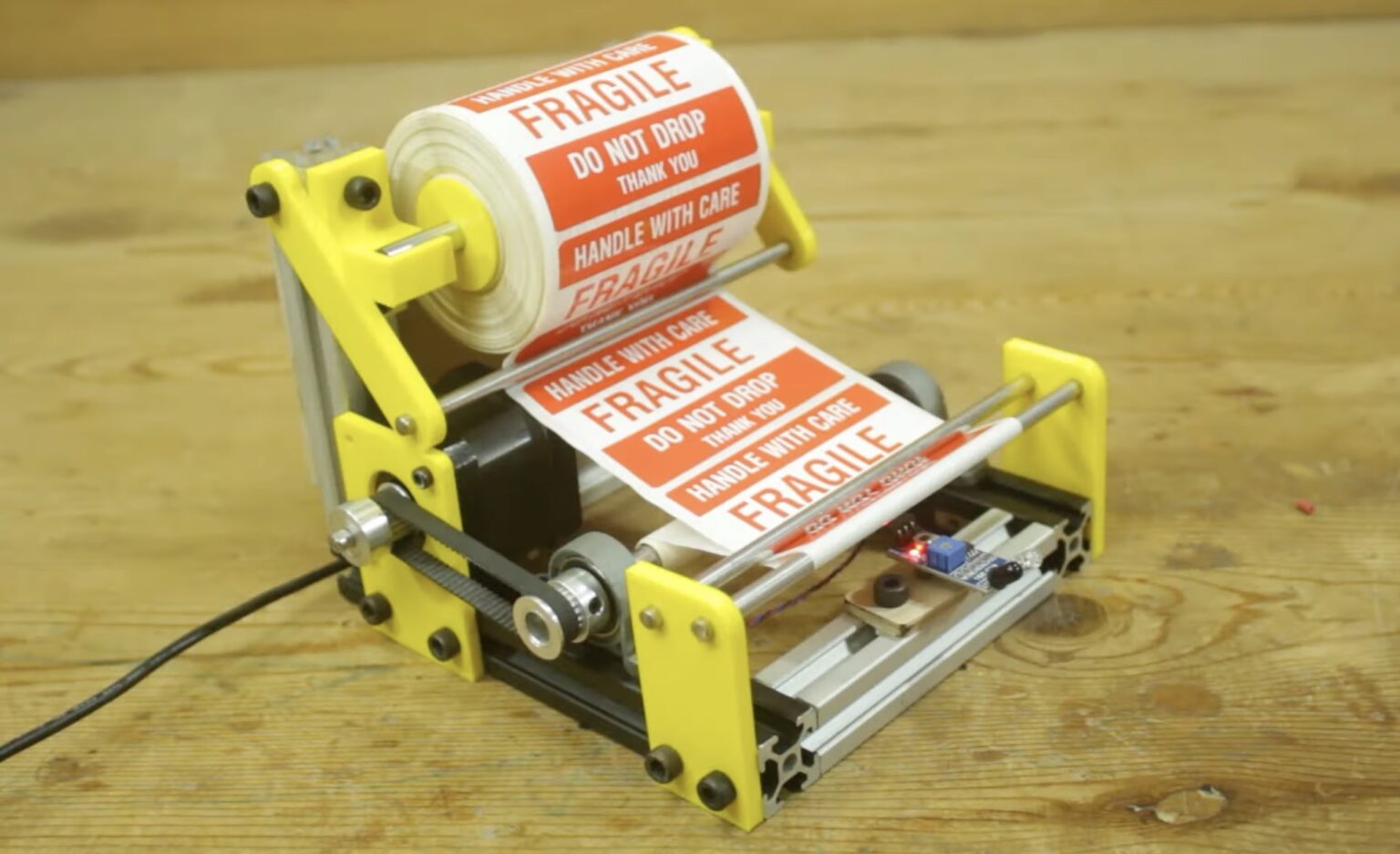 Automated Label Dispenser | PlanetArduino