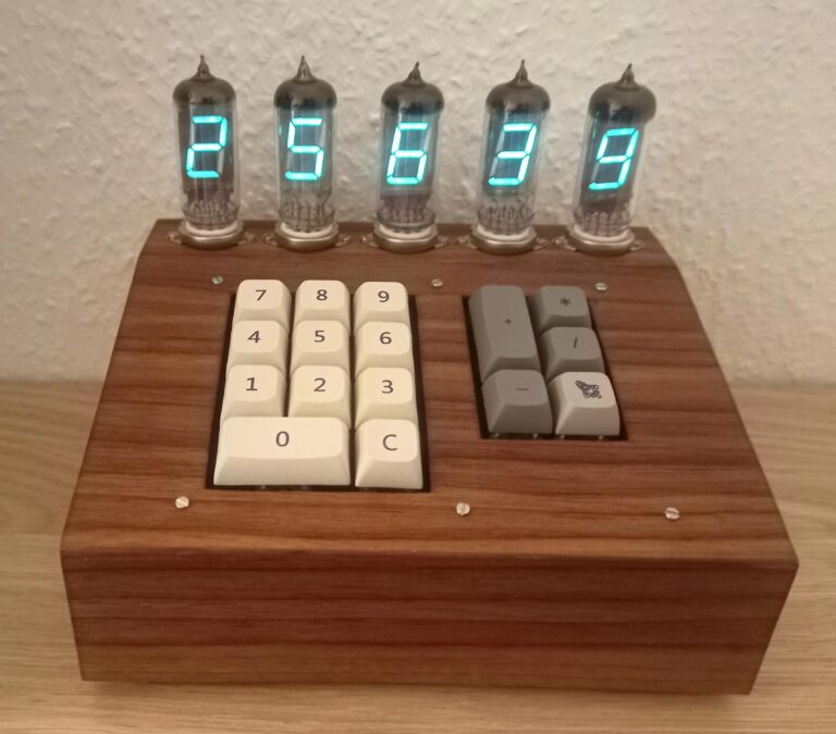 A beautiful custom calculator built with IV-12 VFD tubes | Arduino Blog