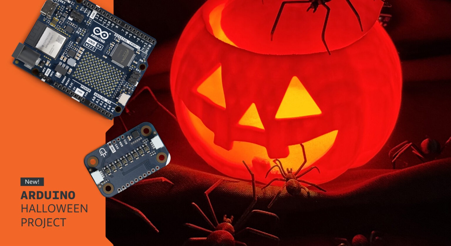 Make your scary Halloween pumpkin smart with the Plug and Make Kit! | Arduino Blog