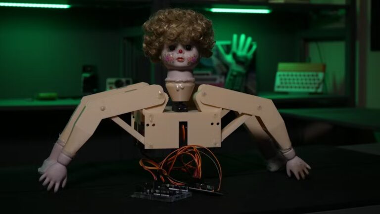 This disturbing Halloween doll was brought to life with Bottango ...